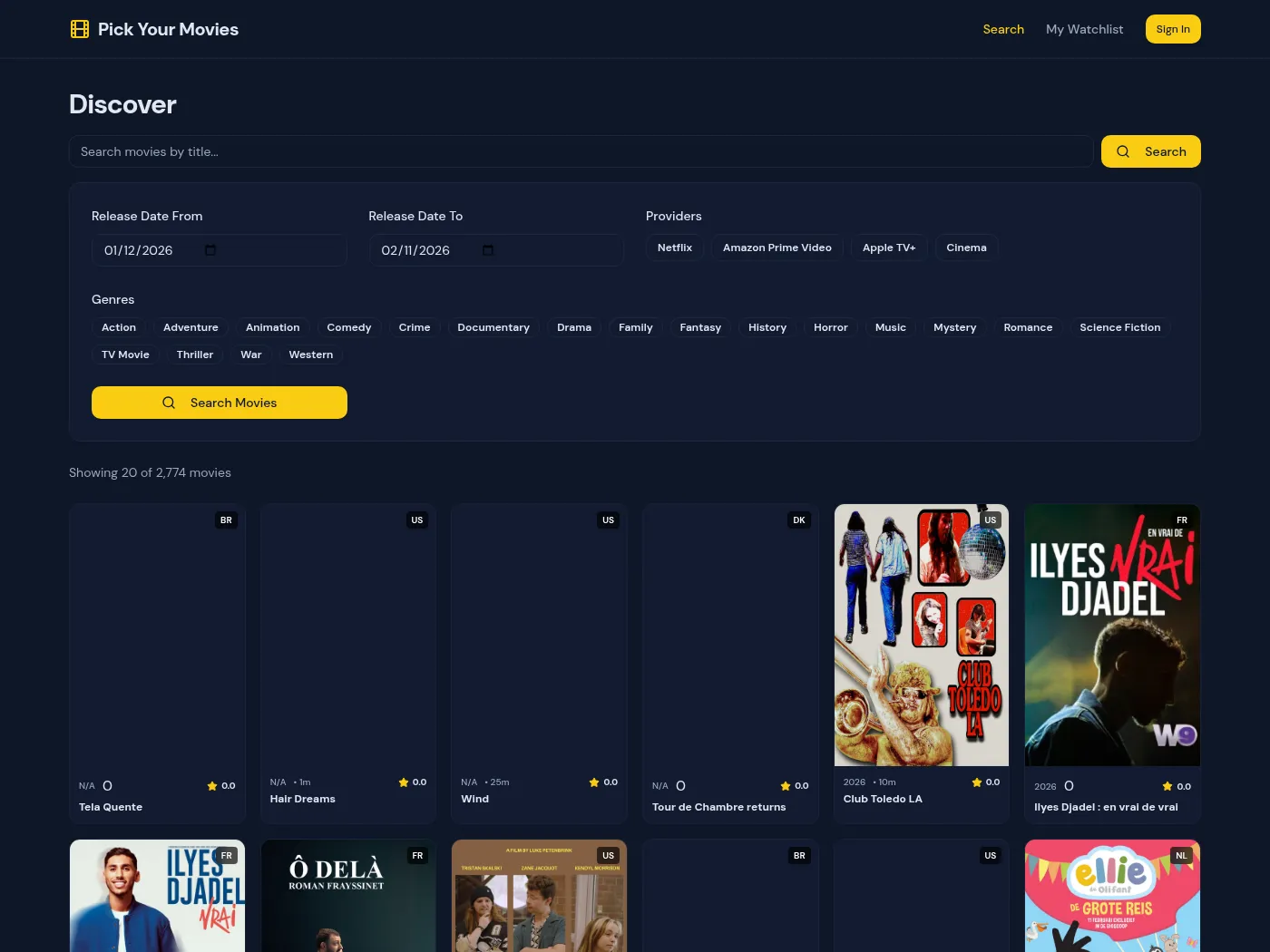 Pick Your Movies