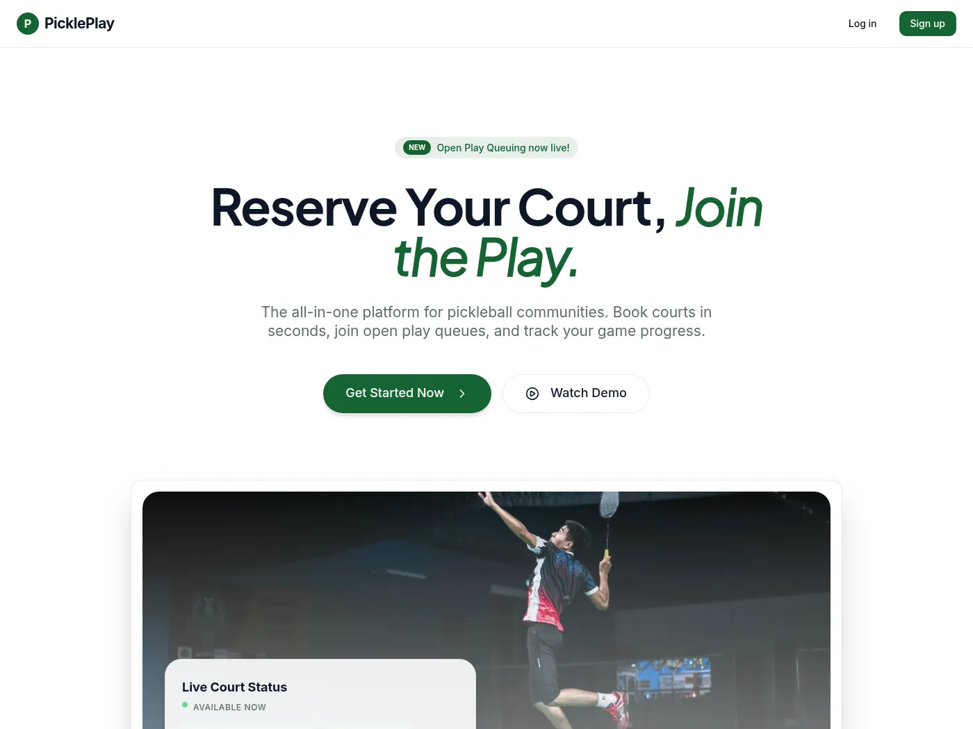 PicklePlay Reservations