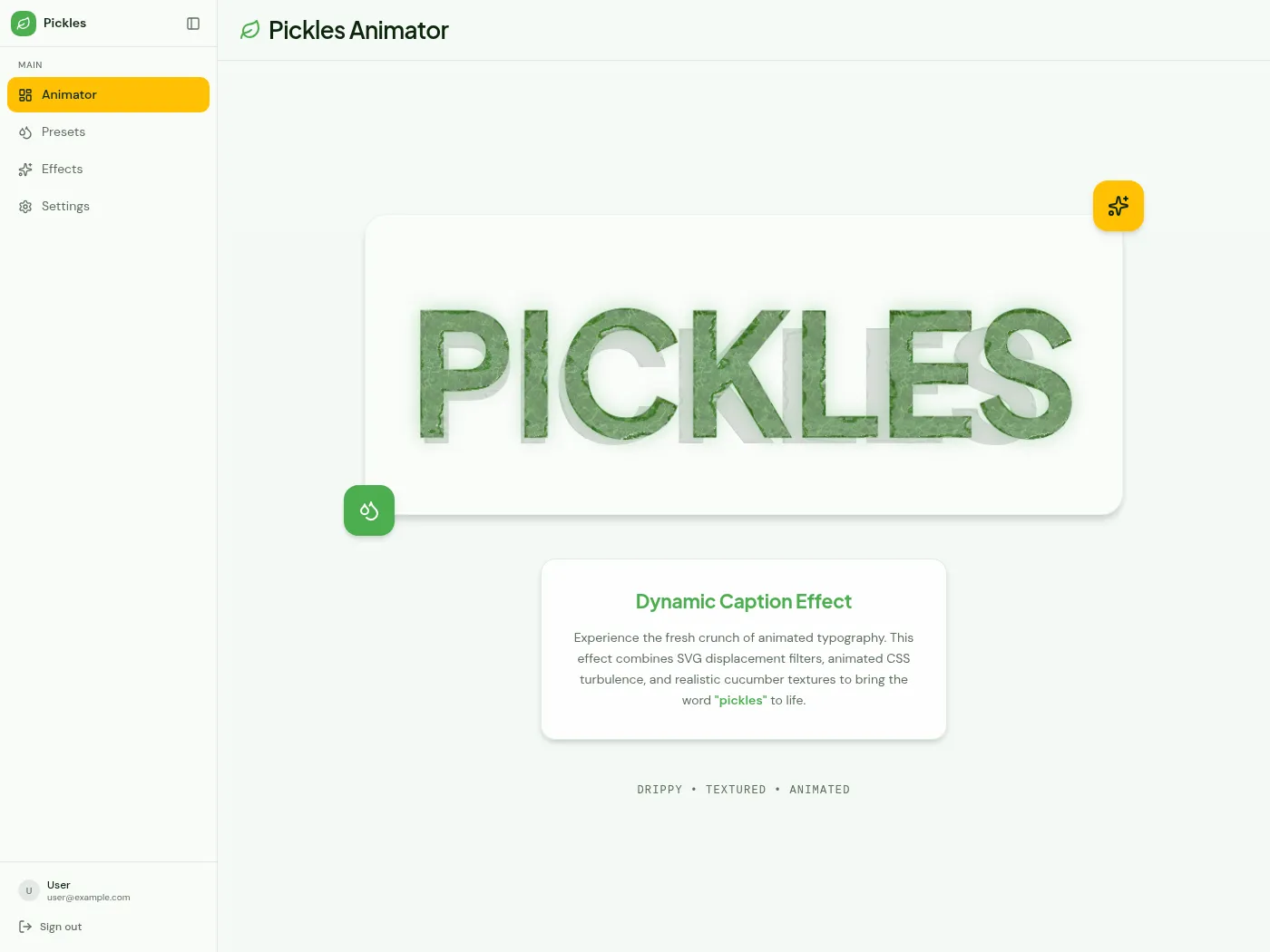 Pickles Caption Animator