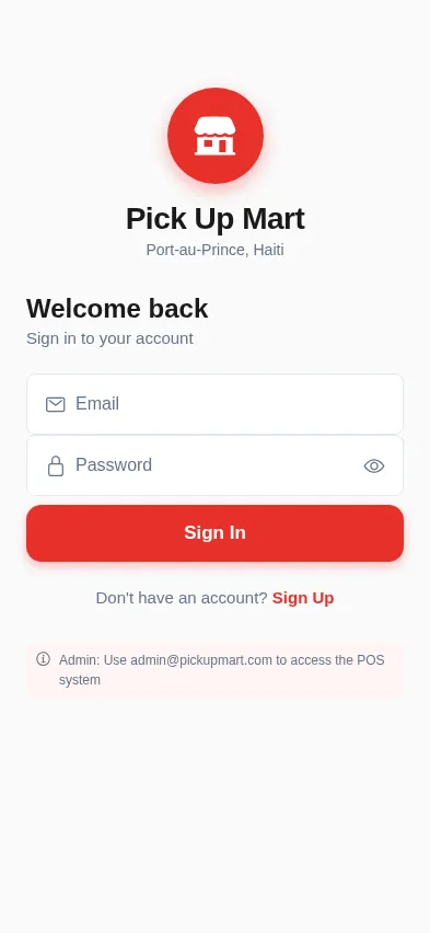 Pick Up Mart App