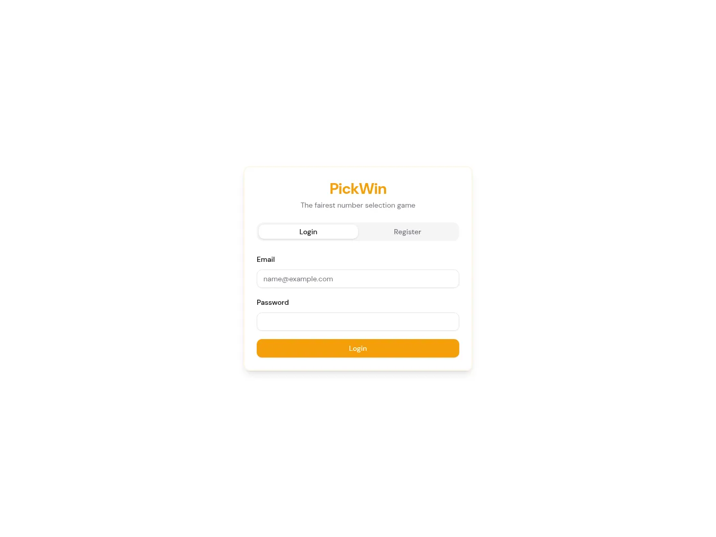 PickWin Game Platform