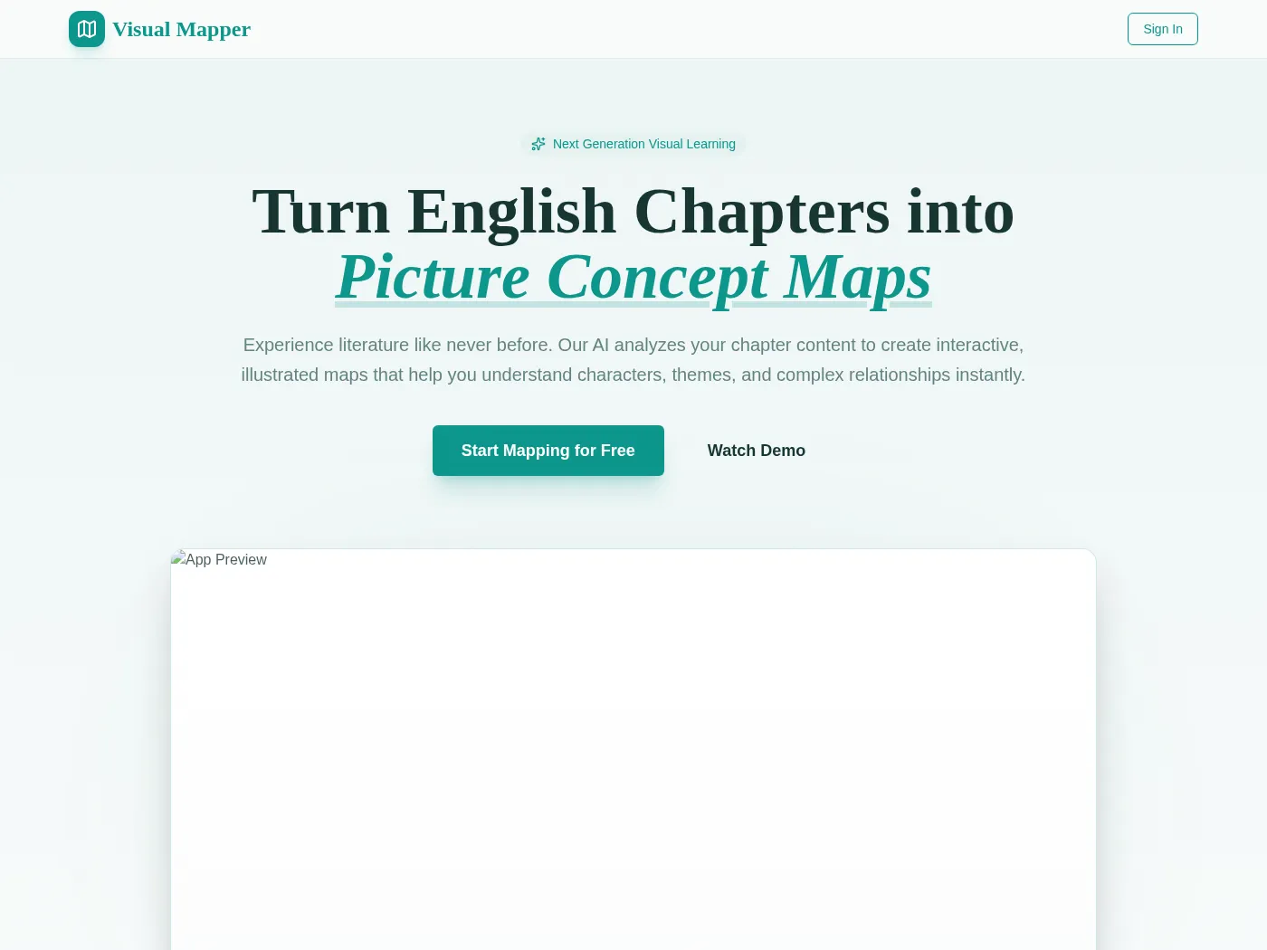 Visual English Mapper
