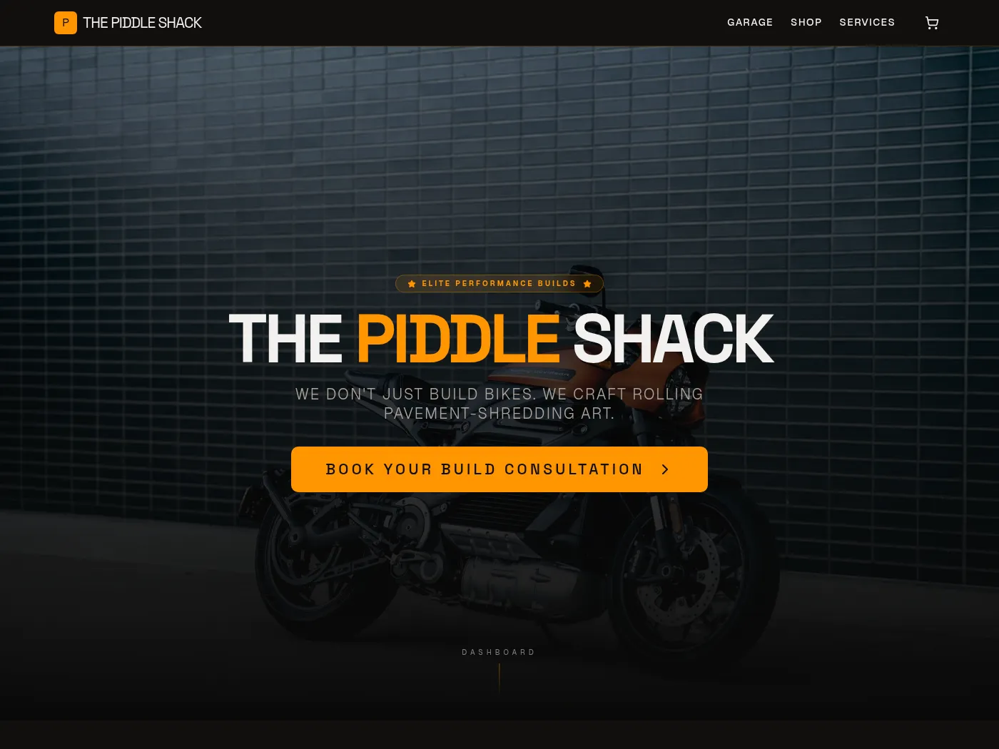 The Piddle Shack Web App