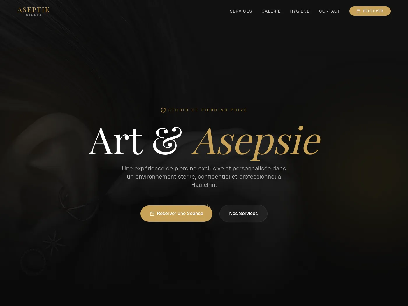 Privé Piercing Studio Site