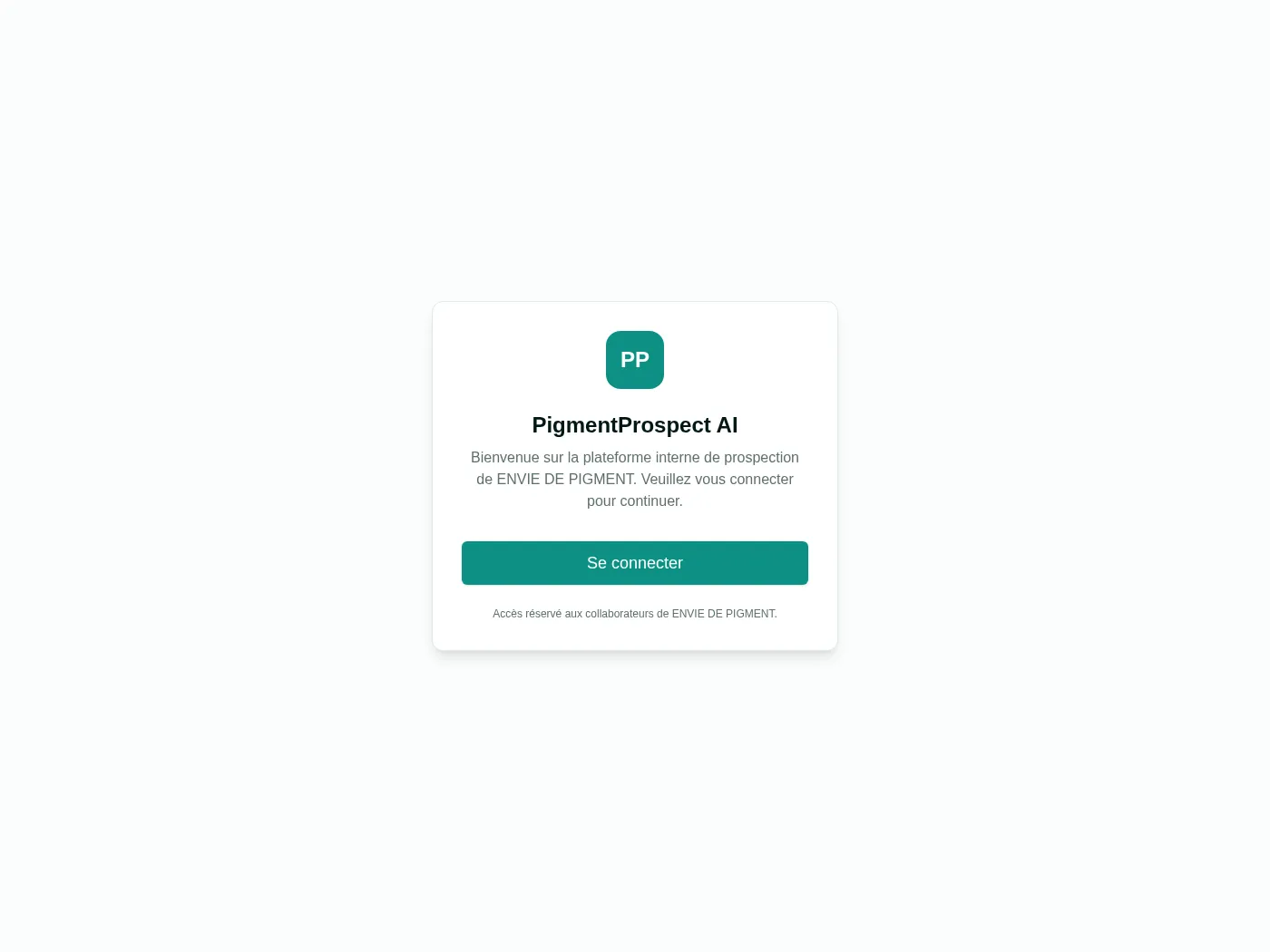 PigmentProspect AI Platform