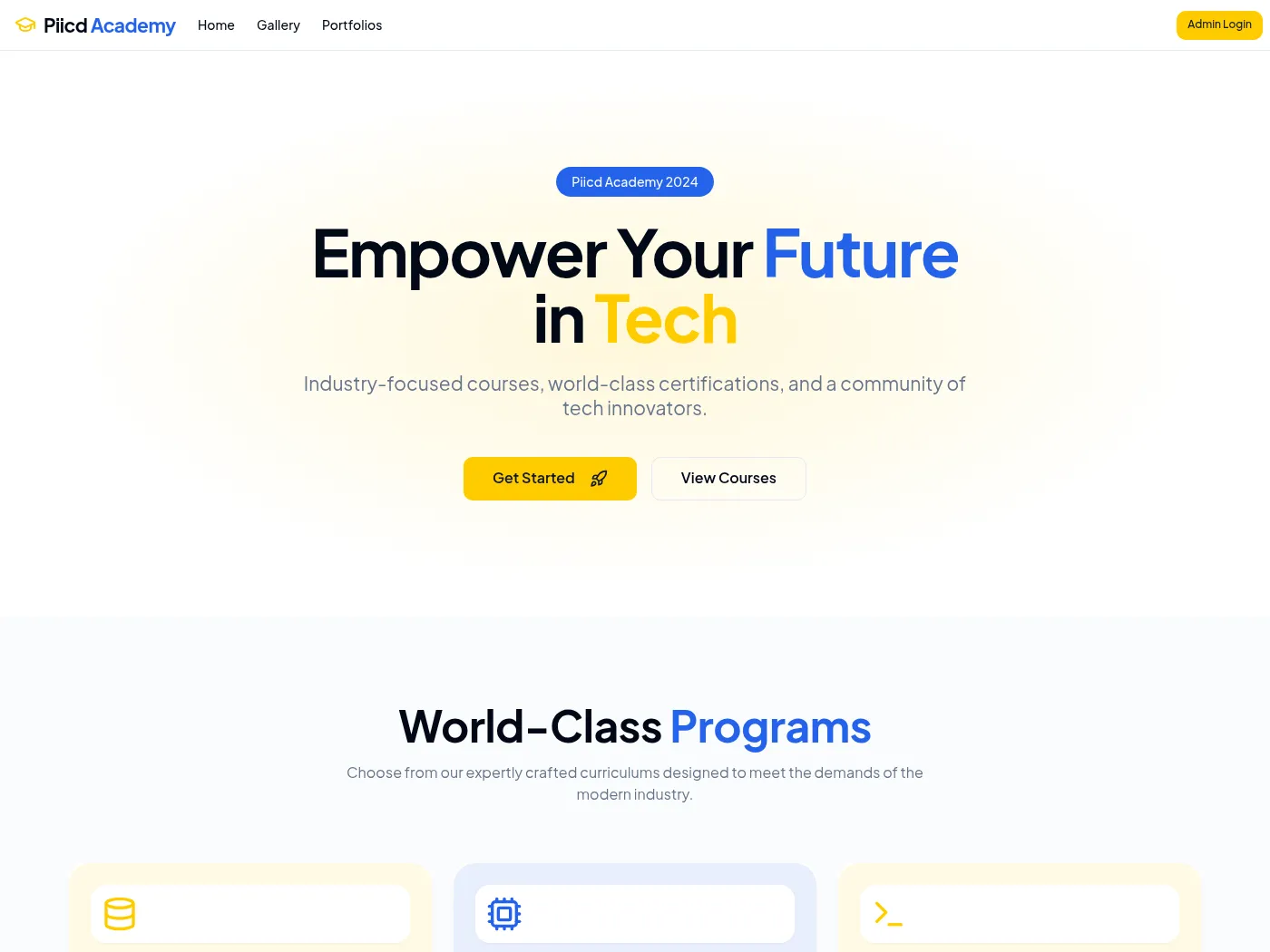 Piicd Academy Platform