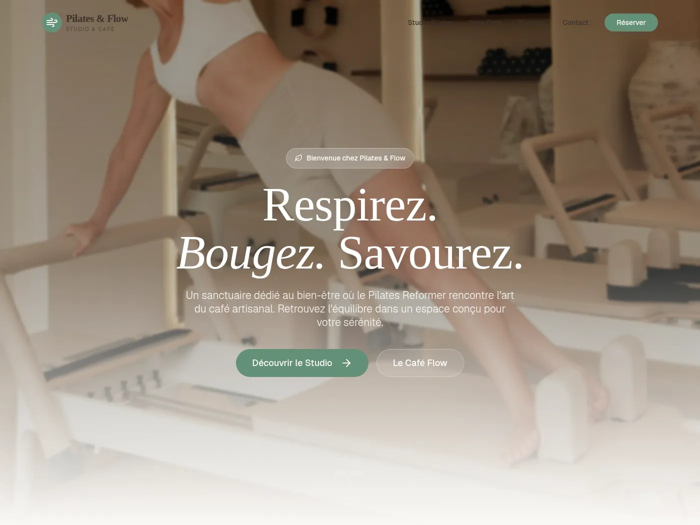 Pilates & Flow Café Site