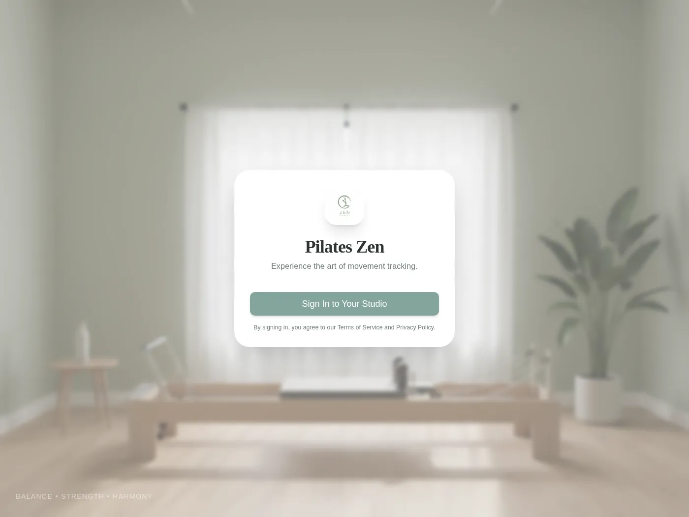 Pilates Logbook Tracker
