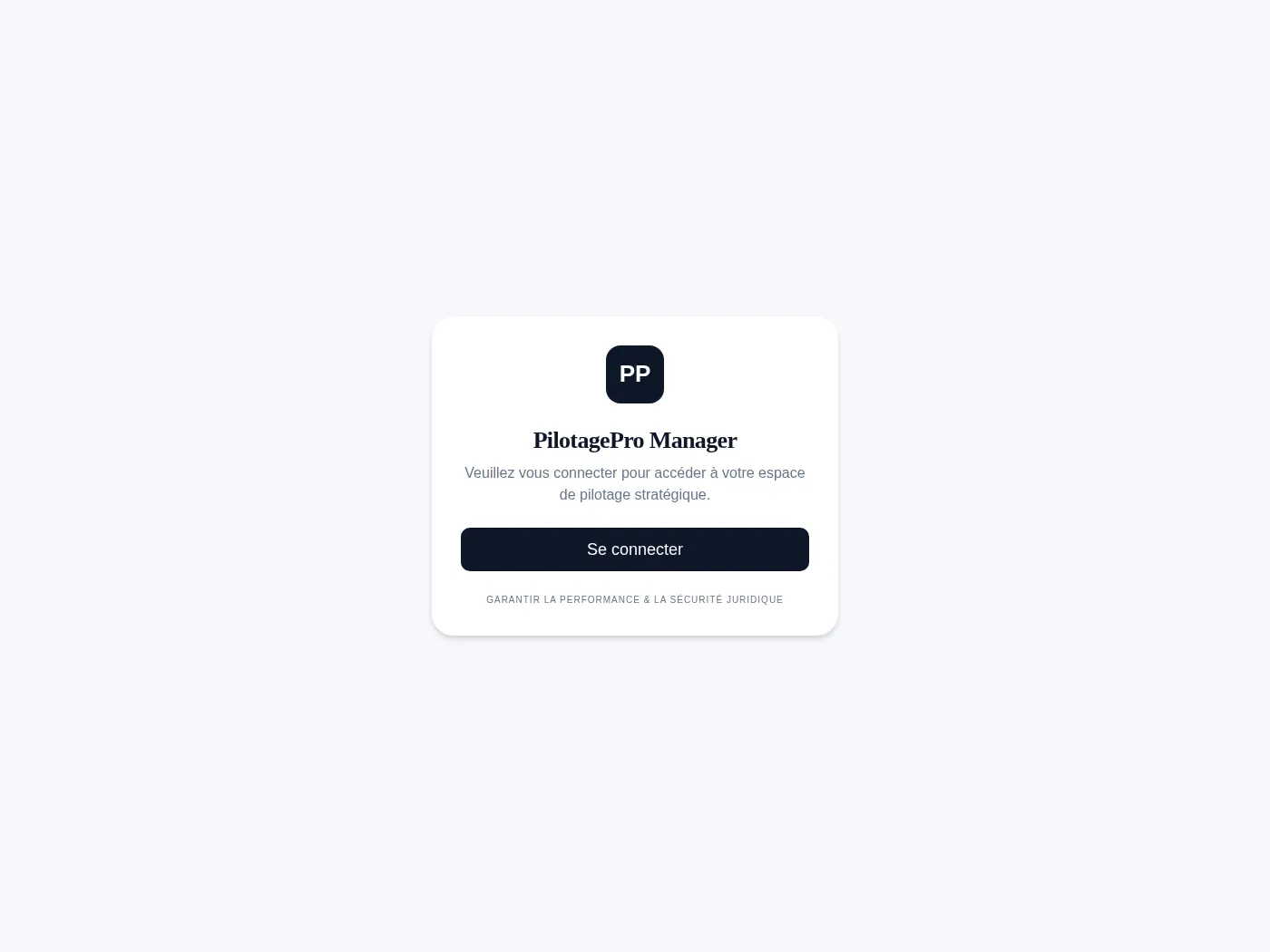 PilotagePro Manager