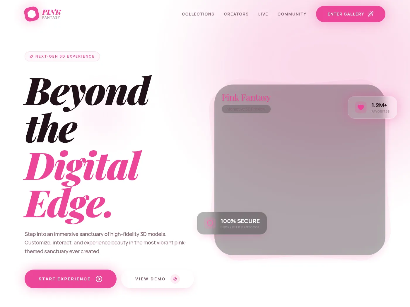 Pink Fantasy 3D Viewer
