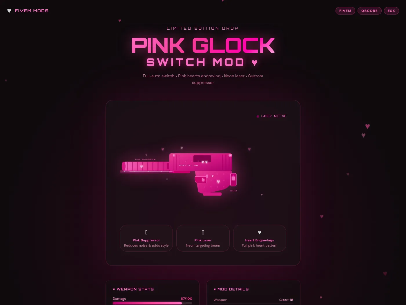 Pink Glock Switch Mod