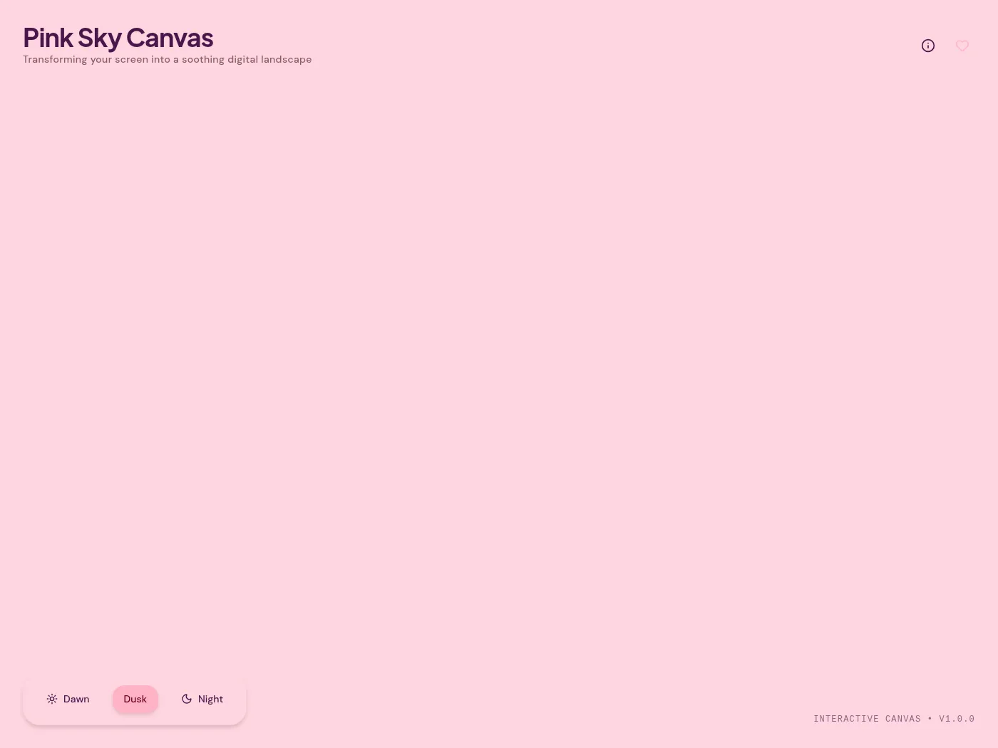 Pink Sky Canvas