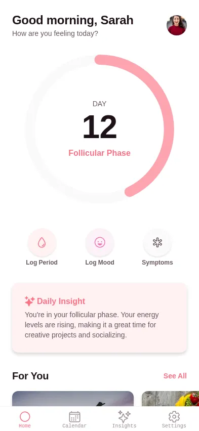 PinkCycle Flow App