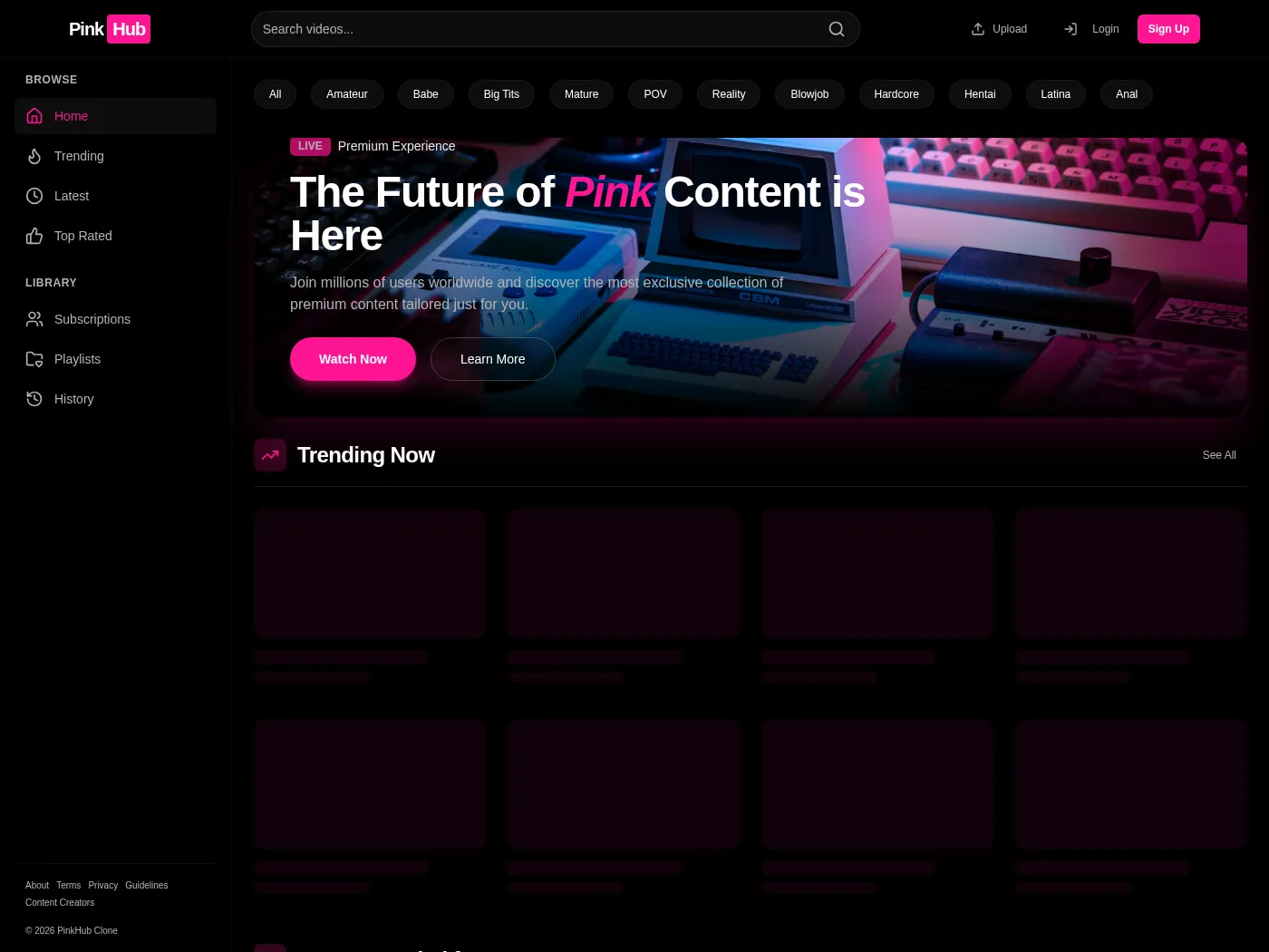 PinkHub Video Platform