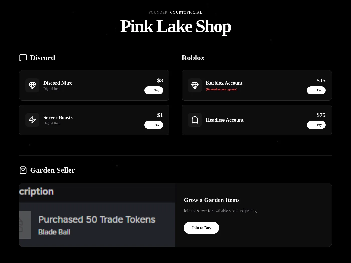 Pink Lake Gaming Shop