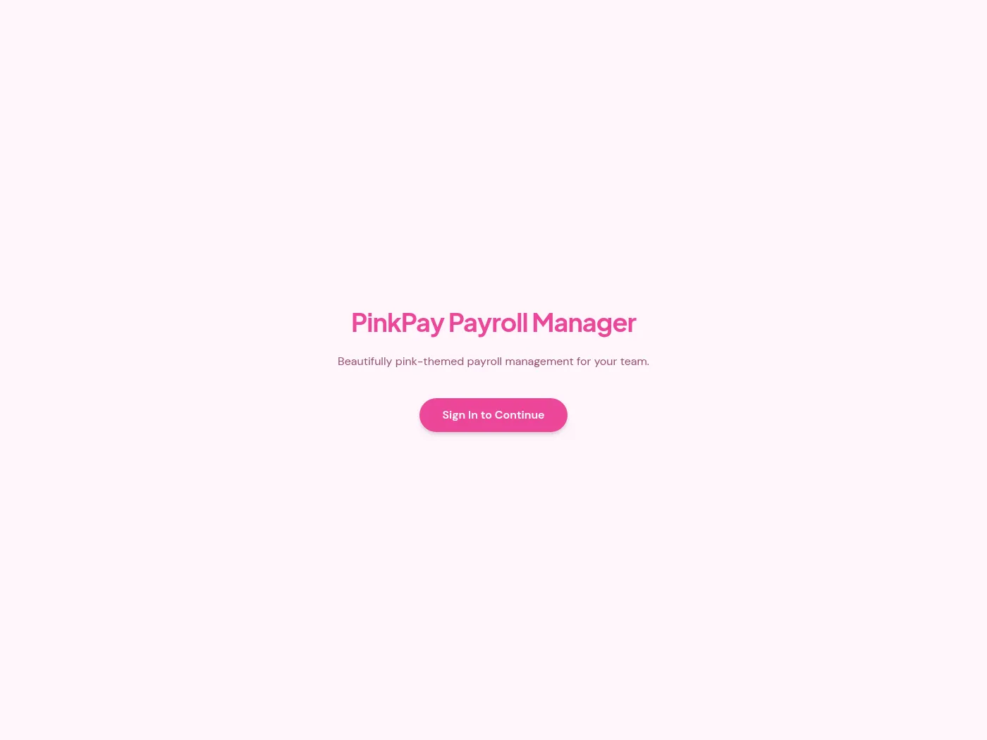 PinkPay Payroll Manager