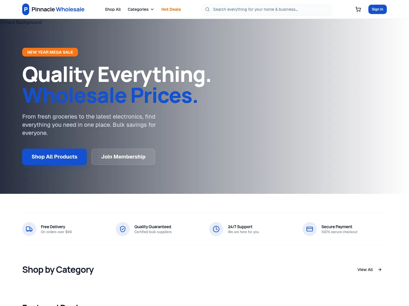 Pinnacle Wholesale Store
