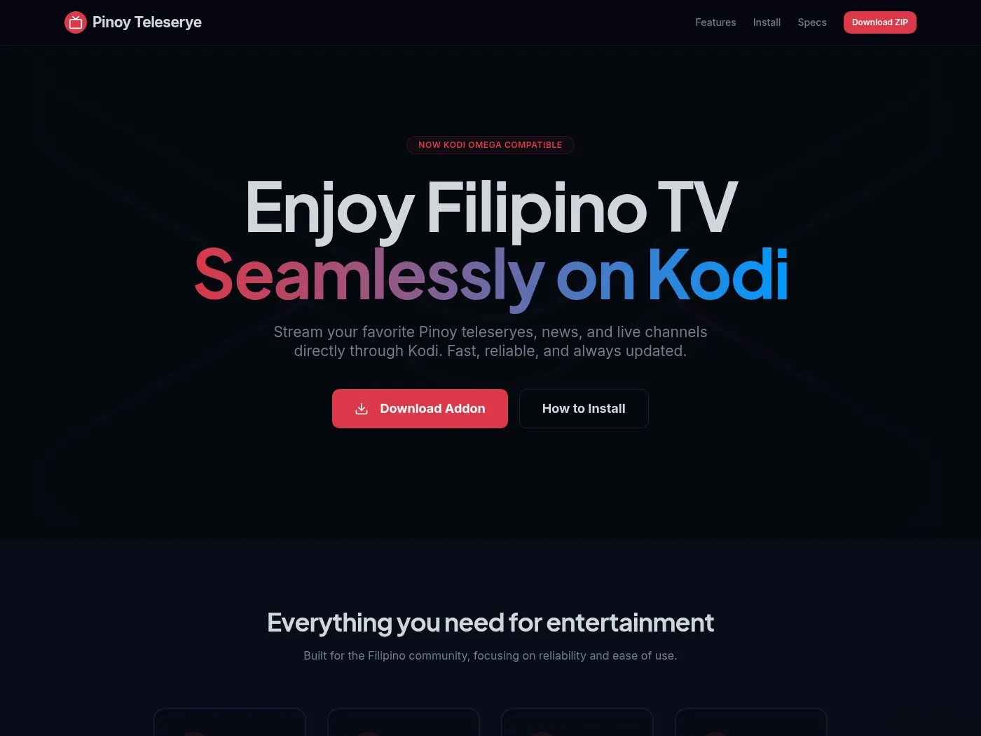 Pinoy Teleserye Kodi Addon