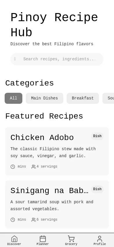Pinoy Recipe Hub