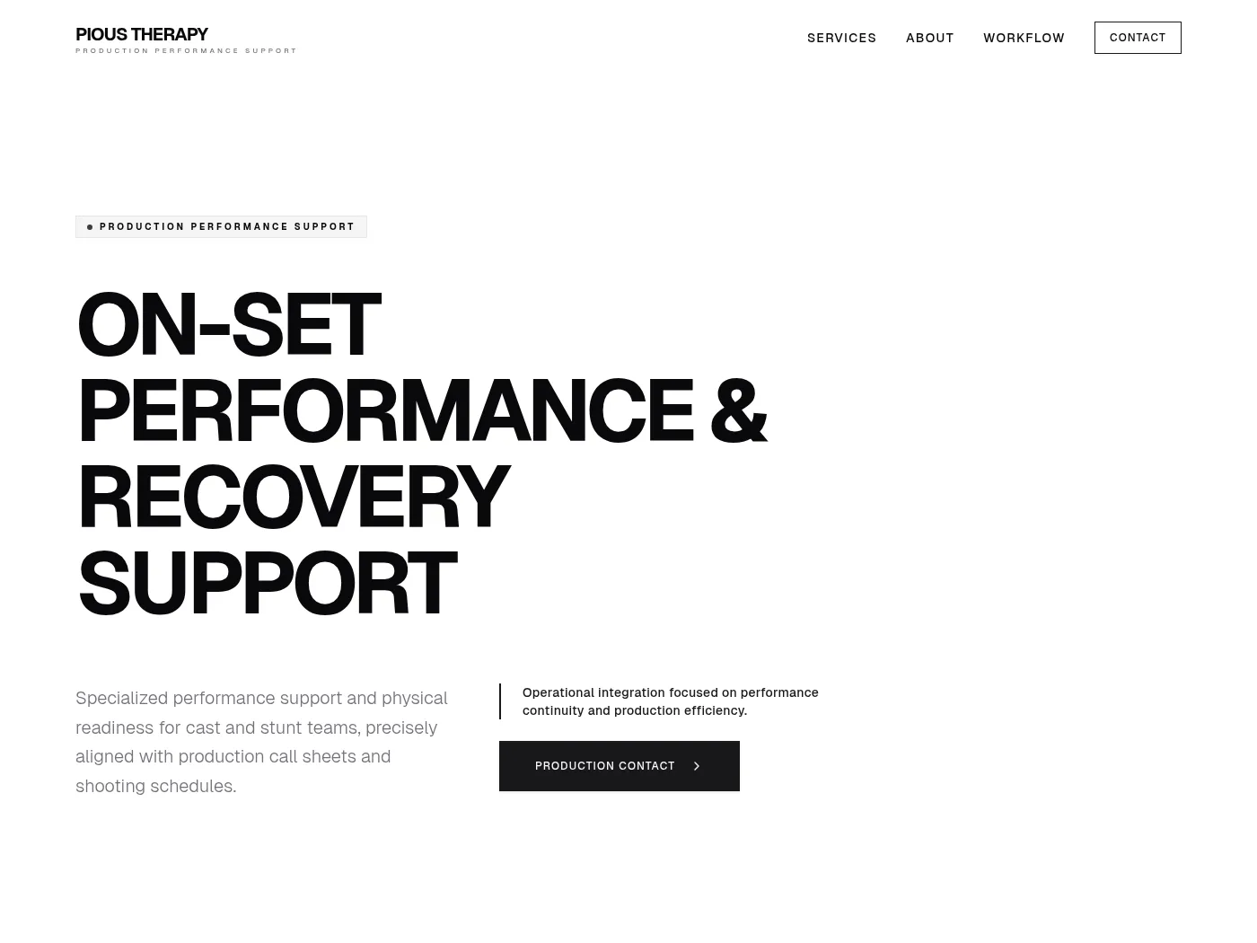 Pious Therapy Website (Remix)