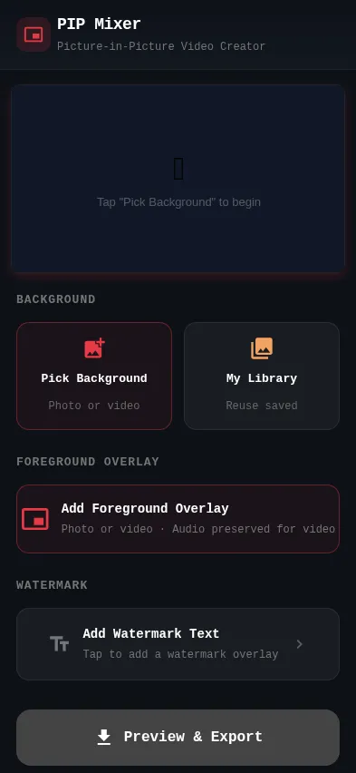 PIP Video Mixer
