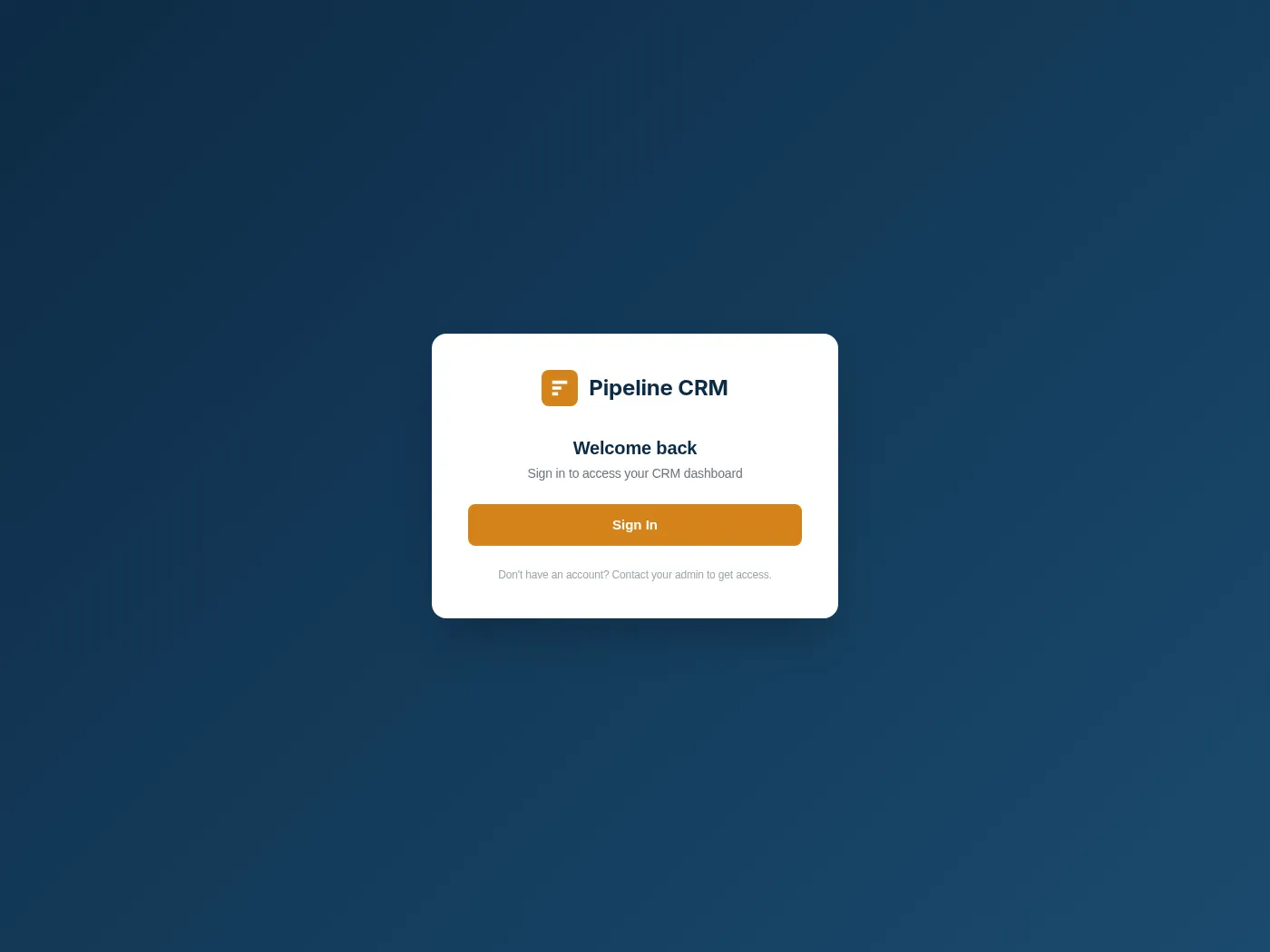 Pipeline CRM Hub