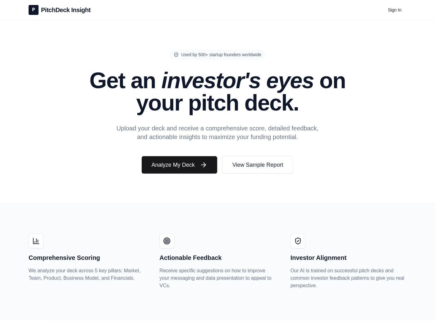 PitchDeck Insight