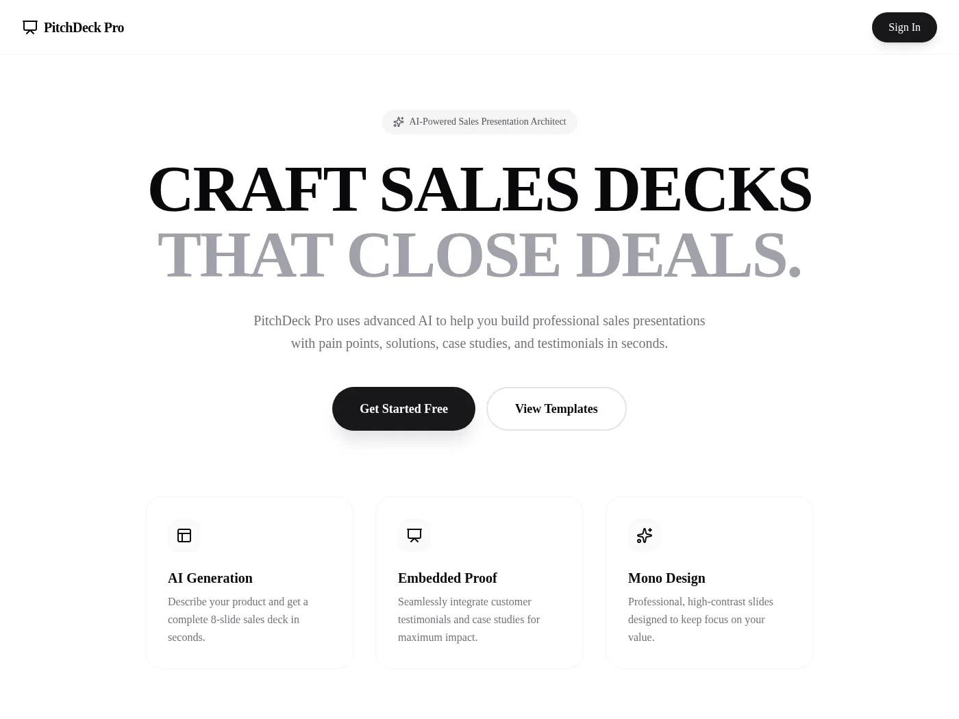 PitchDeck Pro