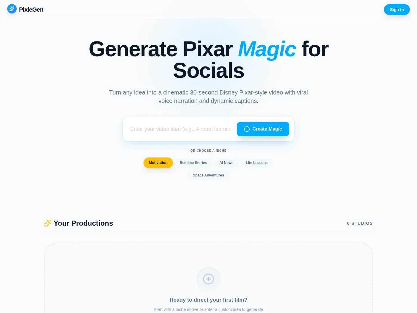 Pixar Viral Video Genie