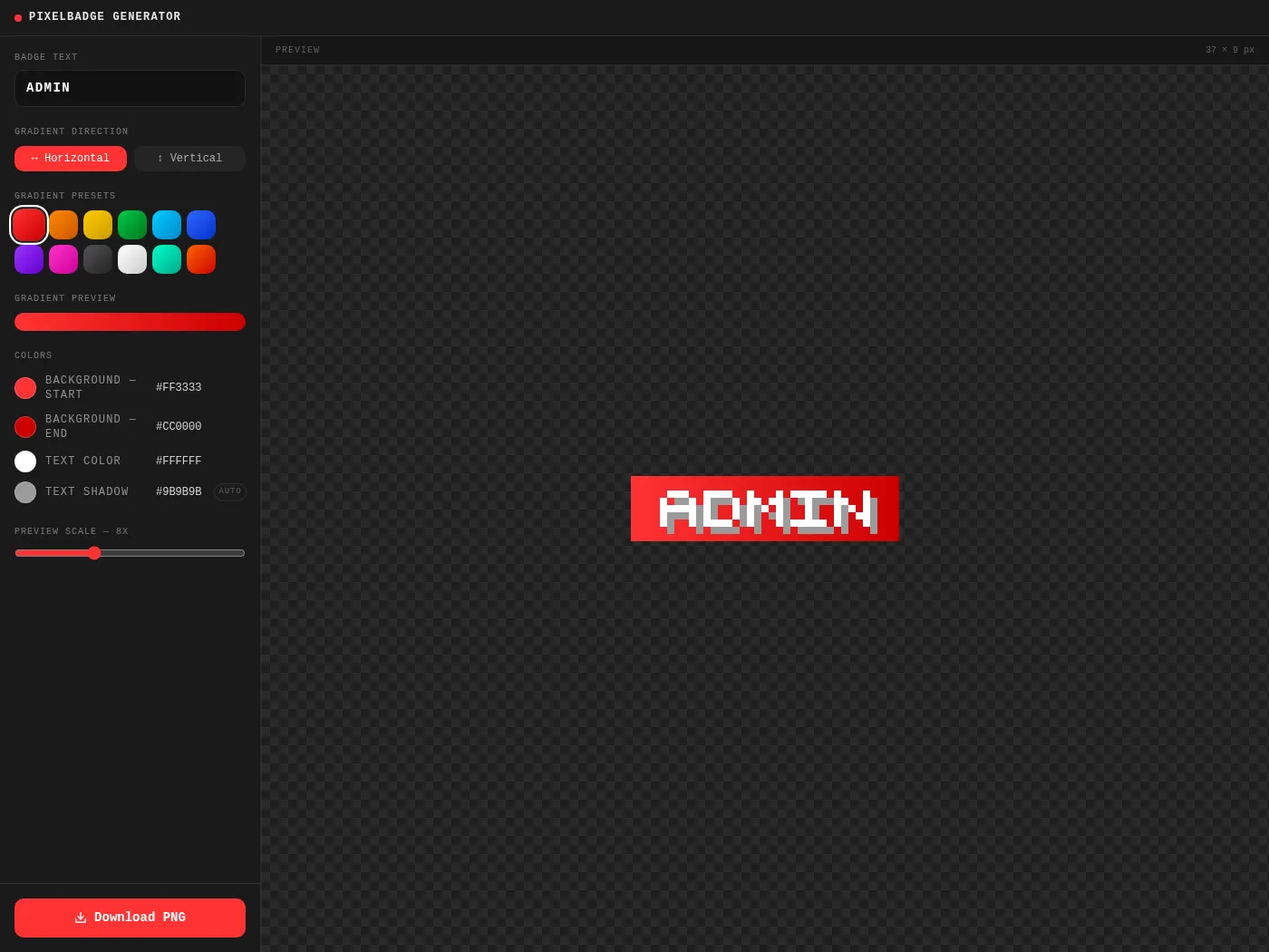 PixelBadge Generator