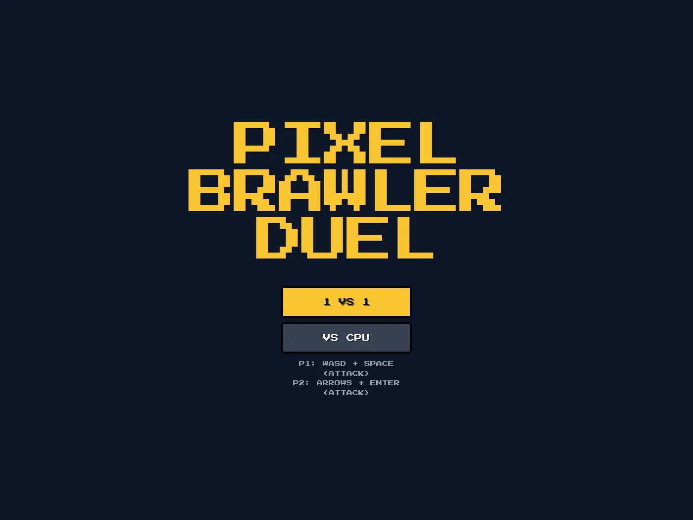 Pixel Brawler Duel