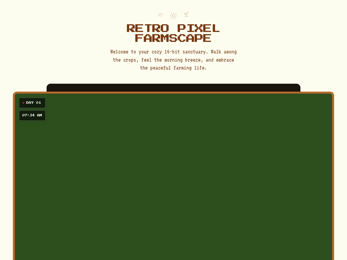 Retro Pixel Farmscape