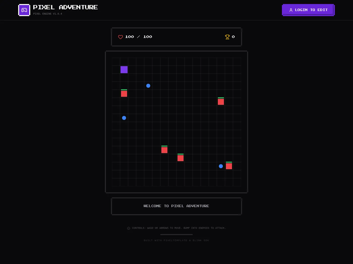Pixel Game Template