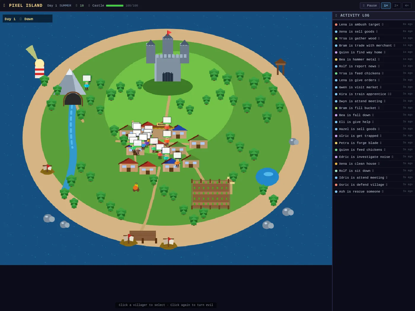Pixel Island Simulator