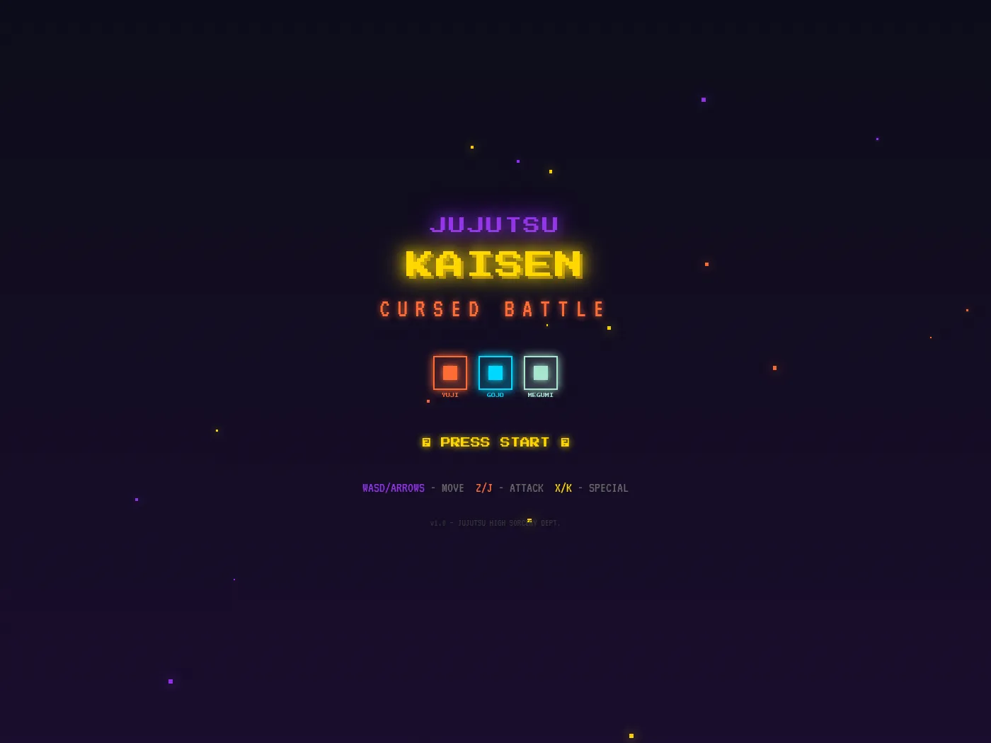 Pixel JJK Game