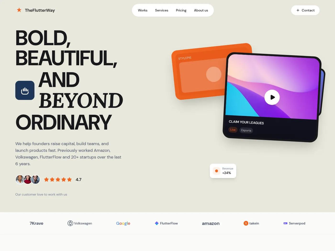 Pixel Perfect Landing Page