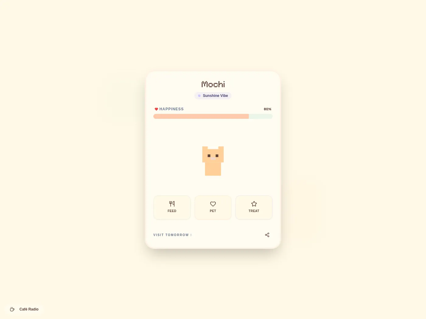 Adopt-a-Pixel Pet Café