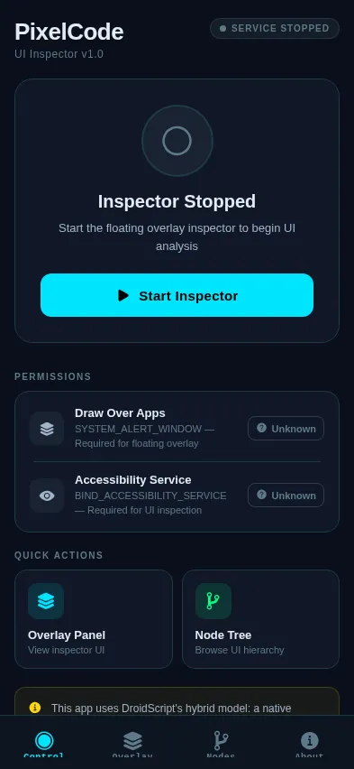 PixelCode Inspector