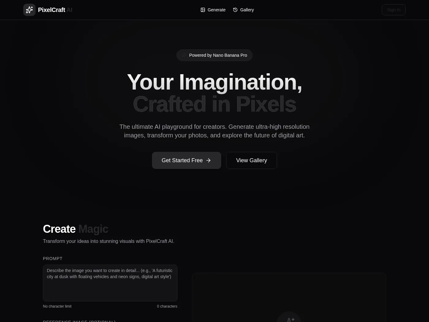 PixelCraft AI