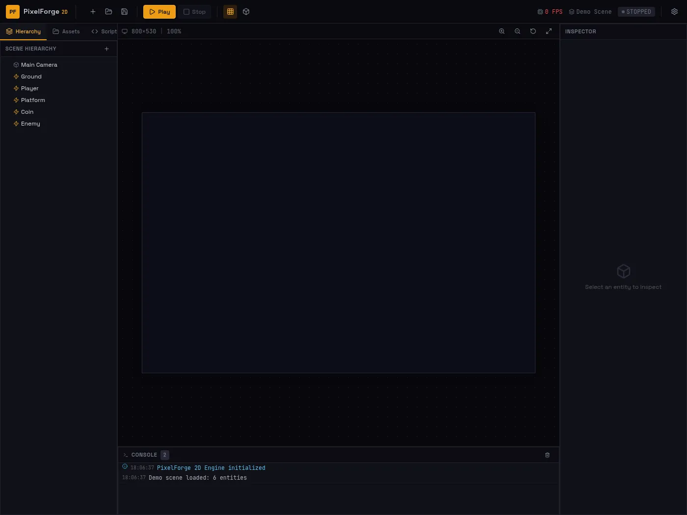 PixelForge 2D Engine