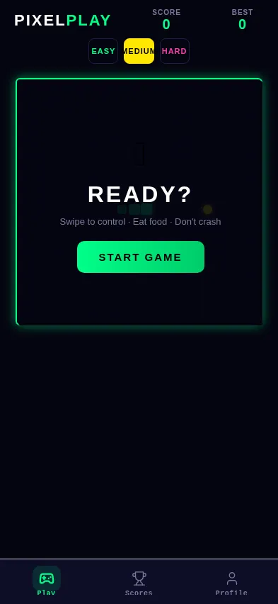PixelPlay Game App