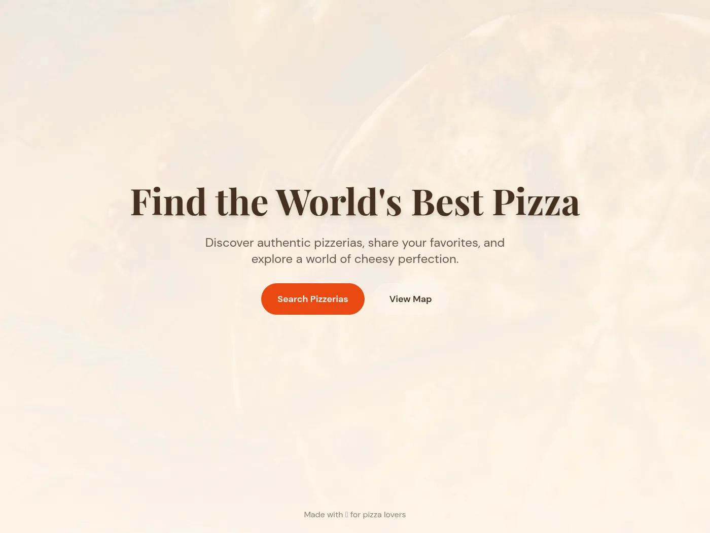 Global Pizza Finder