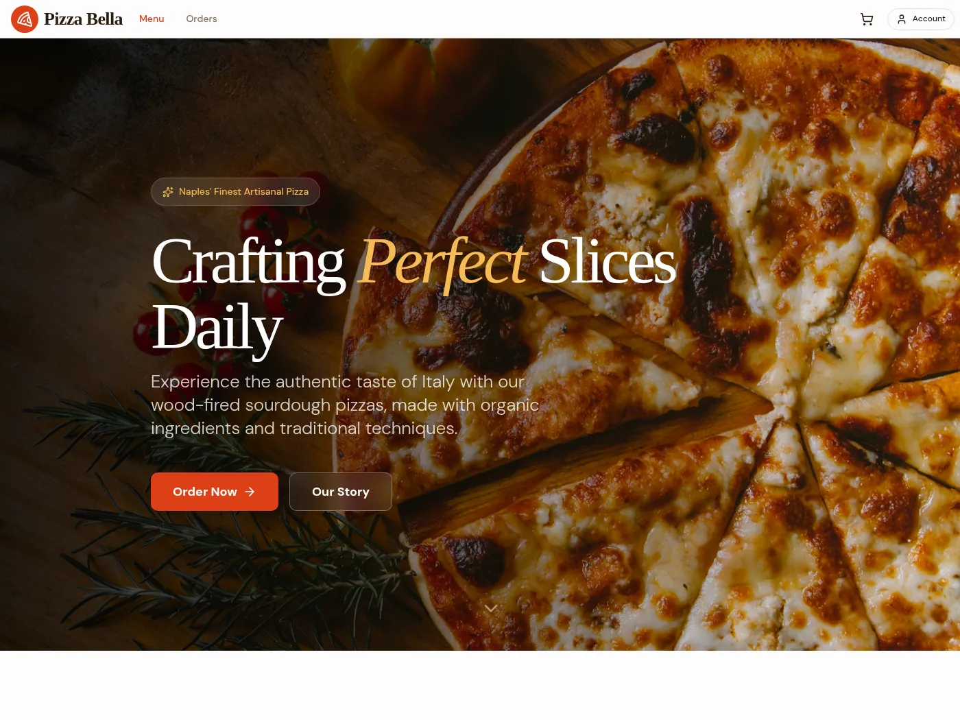 QuickSlice Pizza App