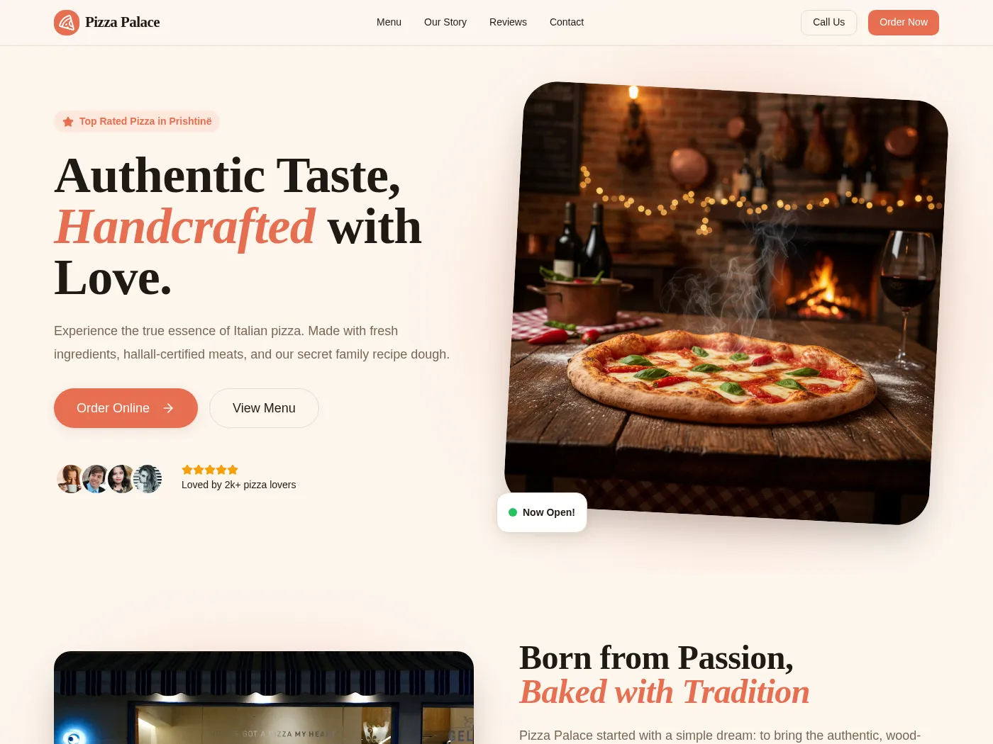 Pizza Palace Website