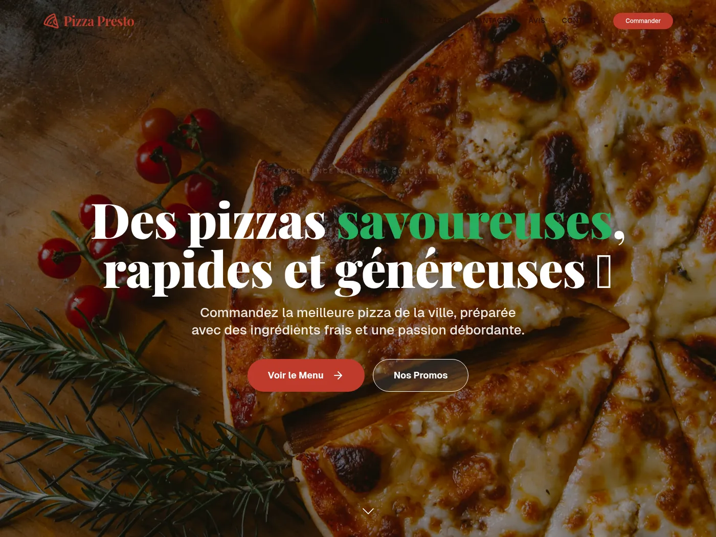 Pizza Presto Premium Site