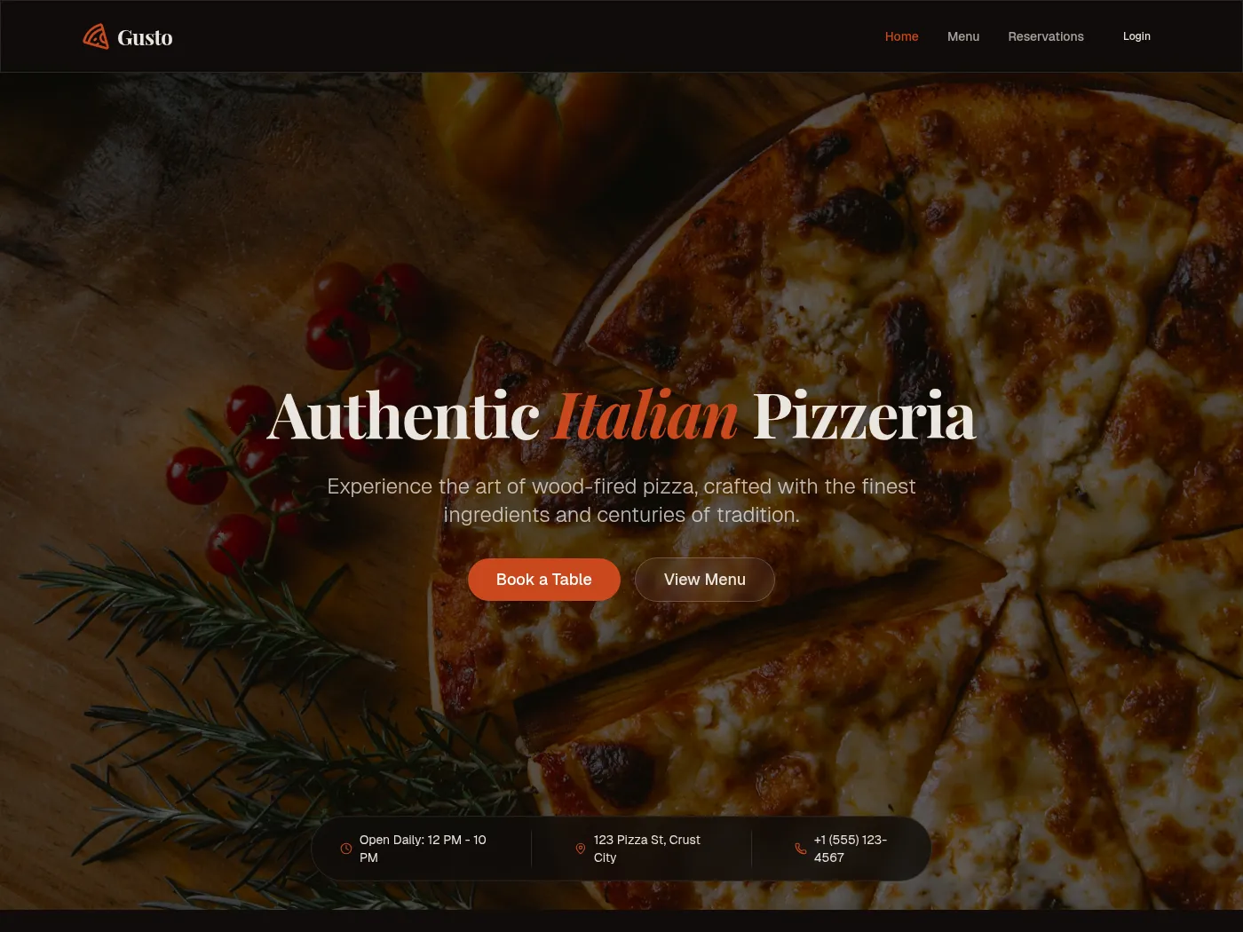 Pizza Bistro Web