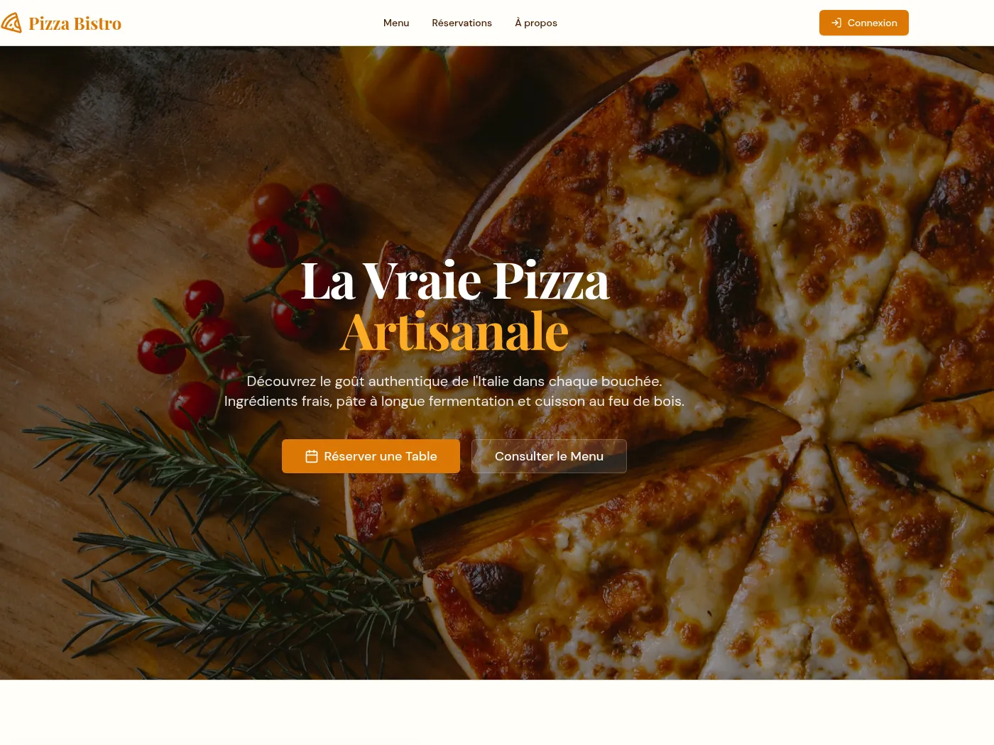 Pizza Bistro Booking