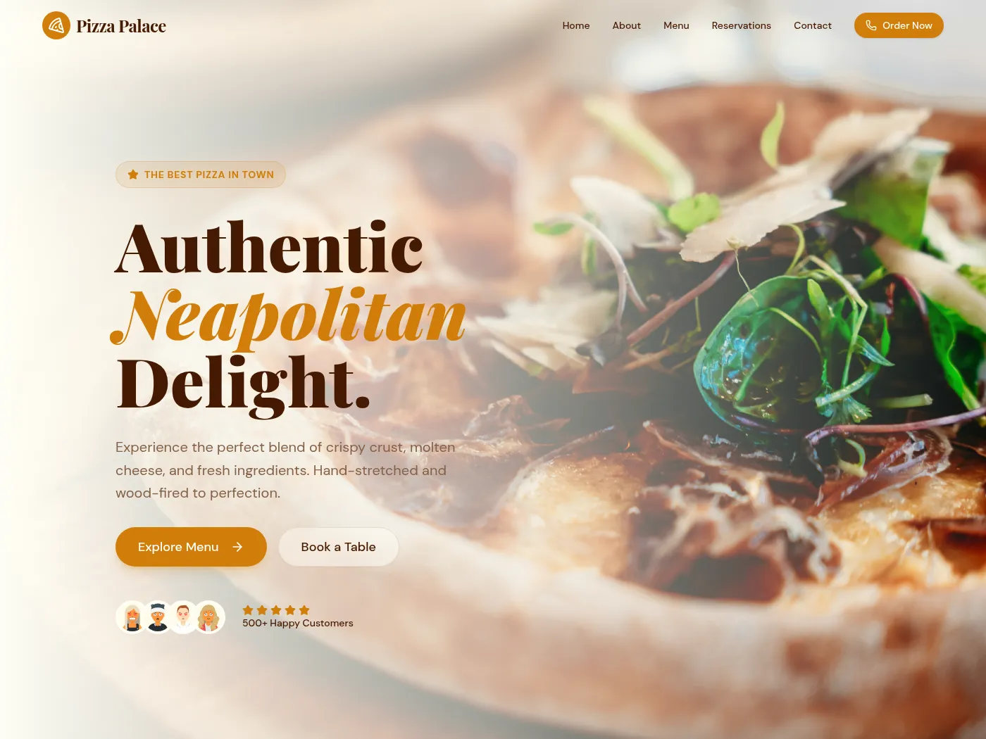 Pizza Palace Website
