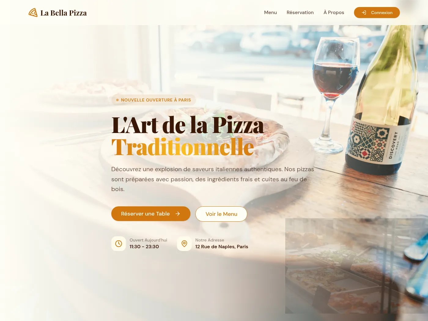 Pizza Bistro Booking