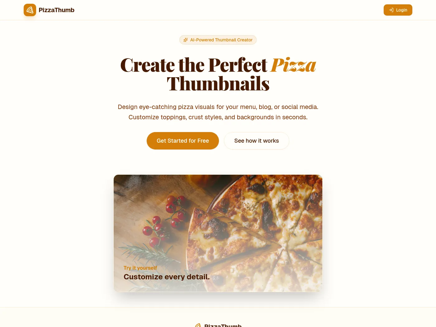 PizzaThumb Maker